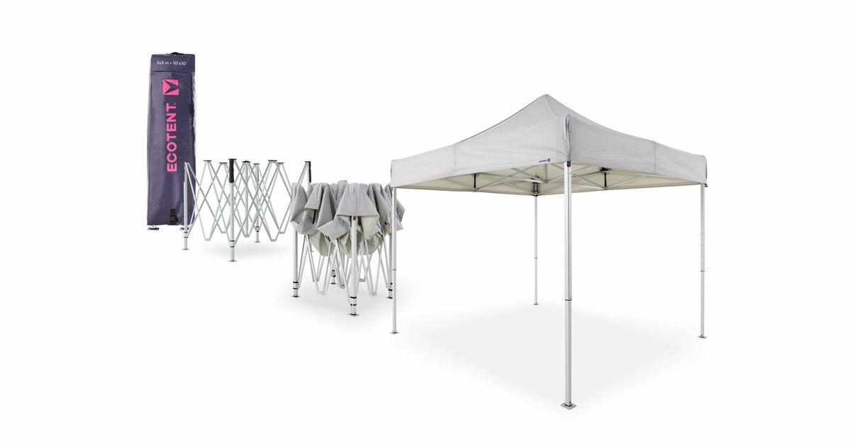 Aufbauanleitung Faltpavillon, mit Video - Ecotent®